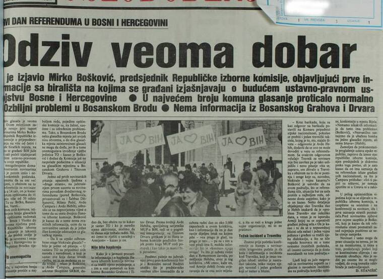 HDZ i referendum o nezavisnosti BiH
